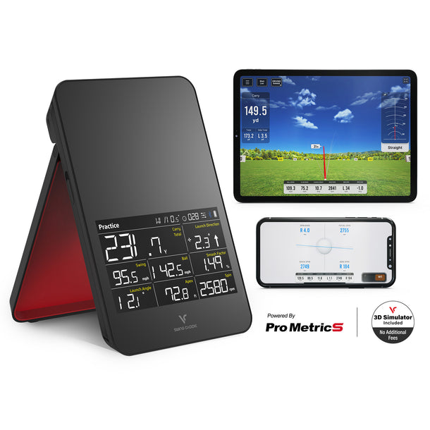 SC4 PRO Launch Monitor + 3D Driving Range Simulator – Voice Caddie