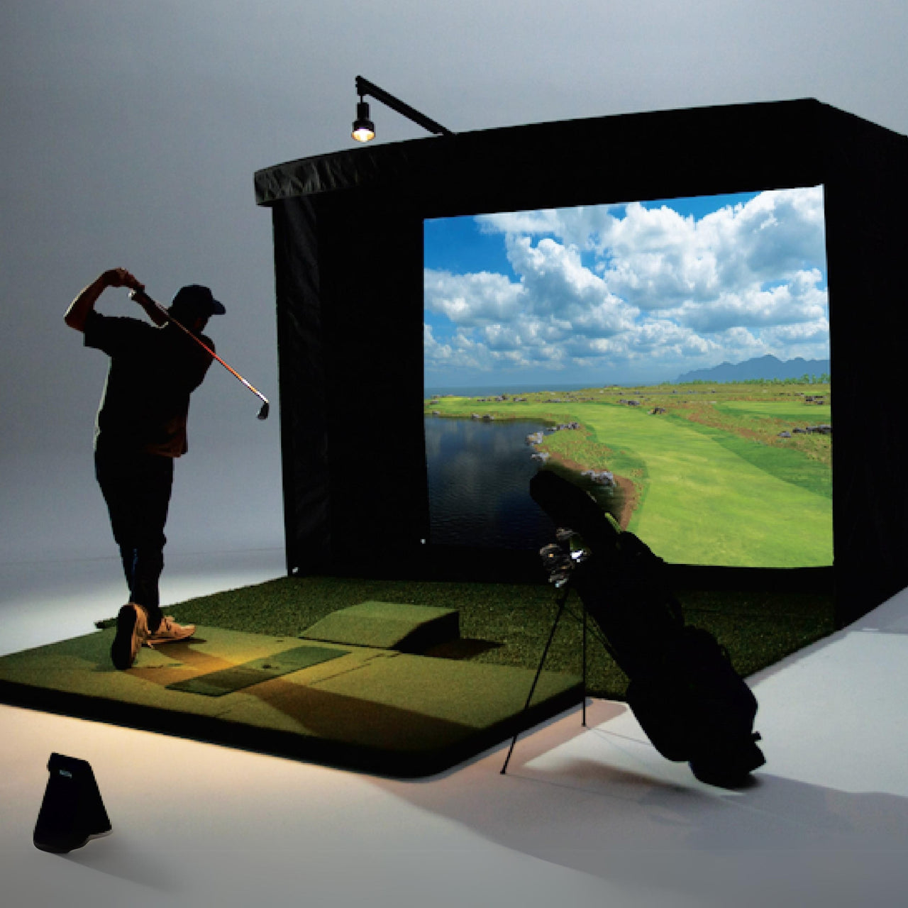 SC4 PRO Golf Launch Monitor + Driving Range Simulator – Voice Caddie