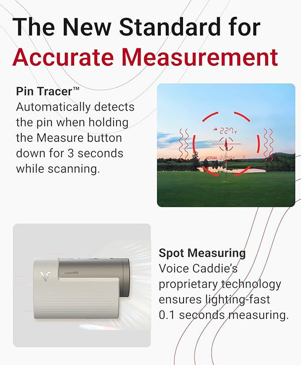 Laser Fit | Golf GPS Laser Rangefinder | Voice Caddie