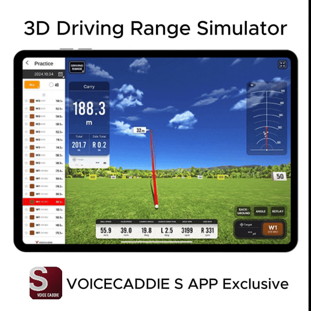 SC4 PRO Golf Launch Monitor + Driving Range Simulator – Voice Caddie