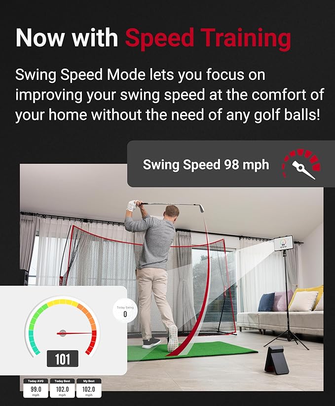 SC4 PRO Golf Launch Monitor + Driving Range Simulator – Voice Caddie