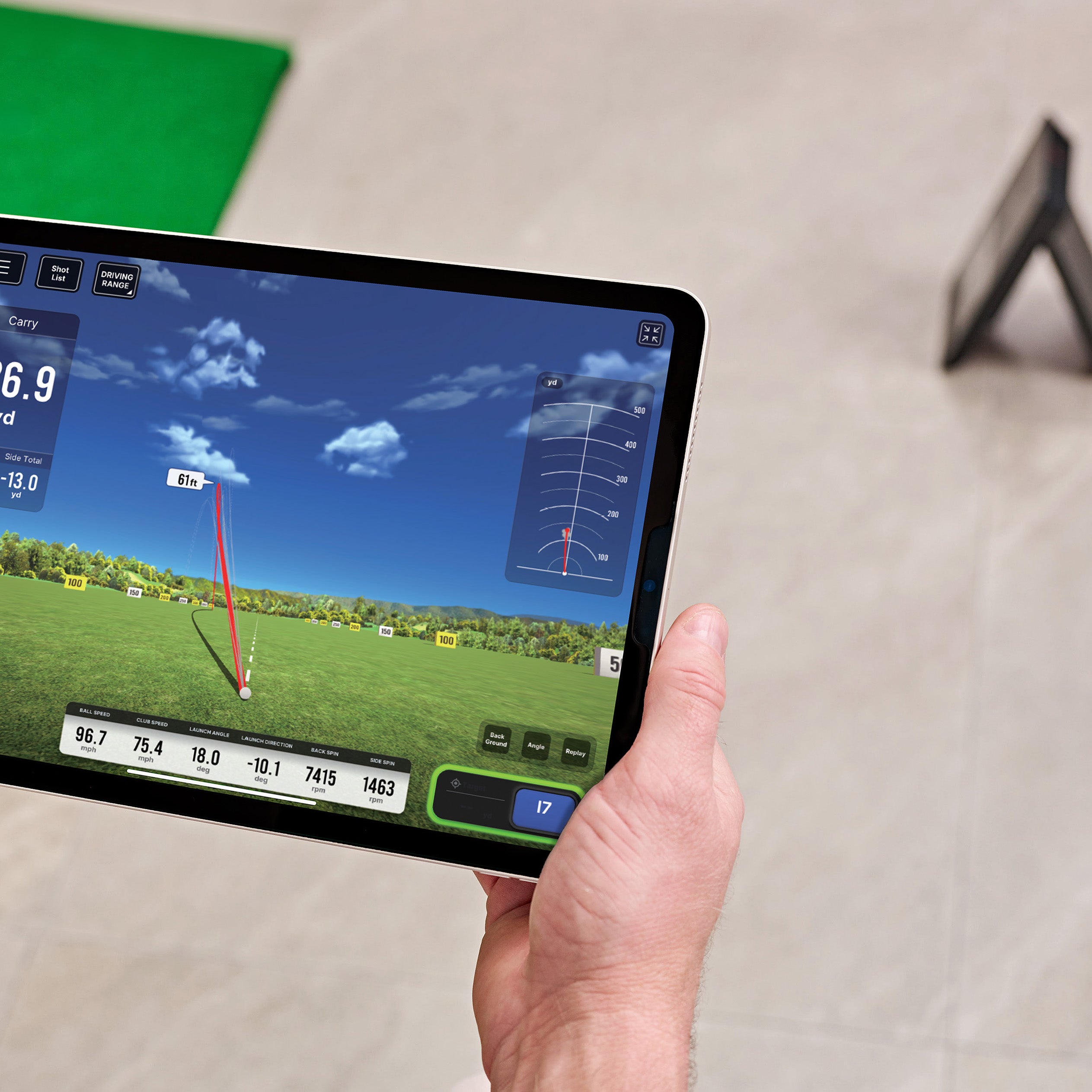 SC4 PRO Golf Launch Monitor + Driving Range Simulator – Voice Caddie