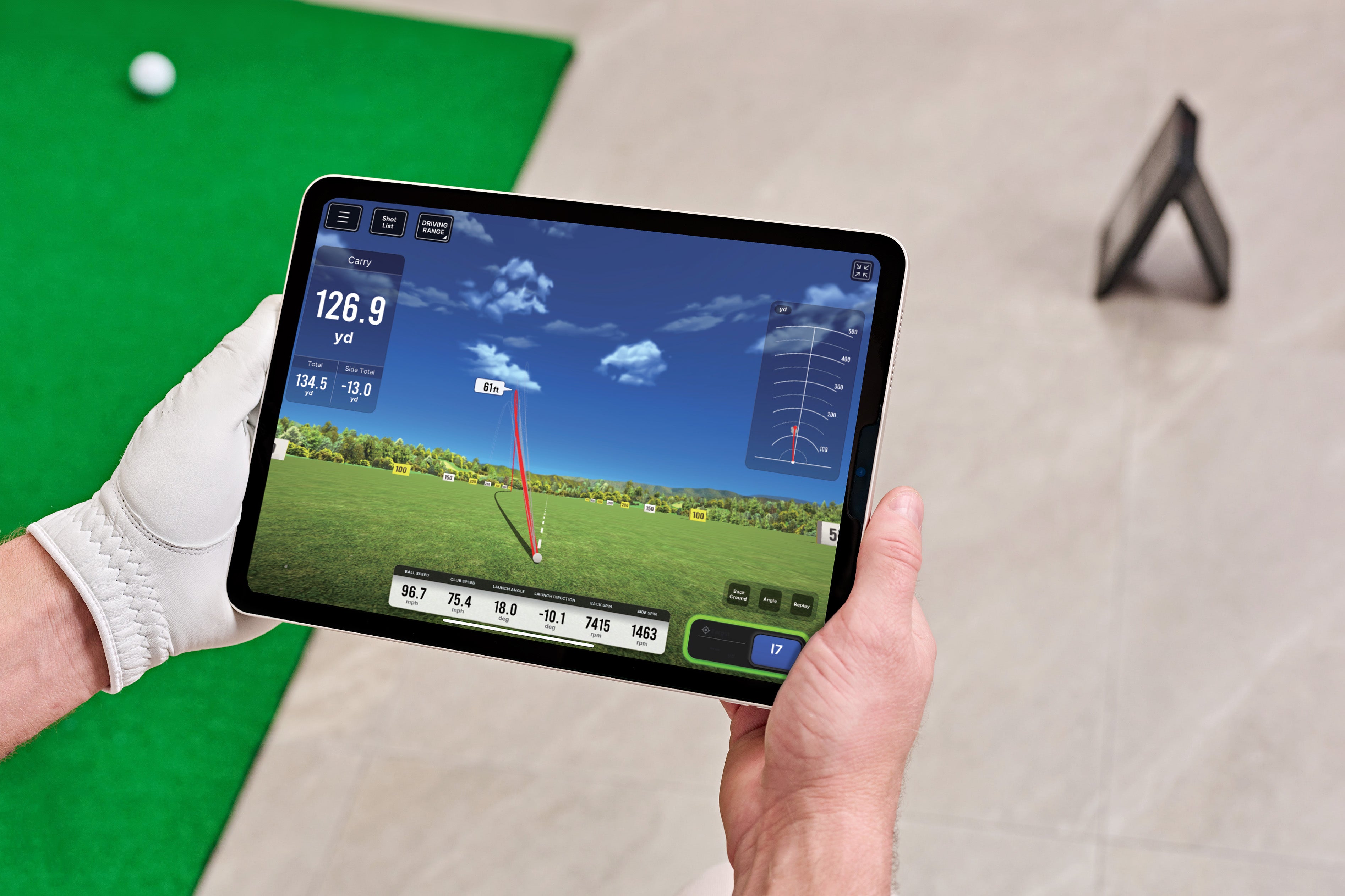 SC4 PRO Golf Launch Monitor + Driving Range Simulator – Voice Caddie