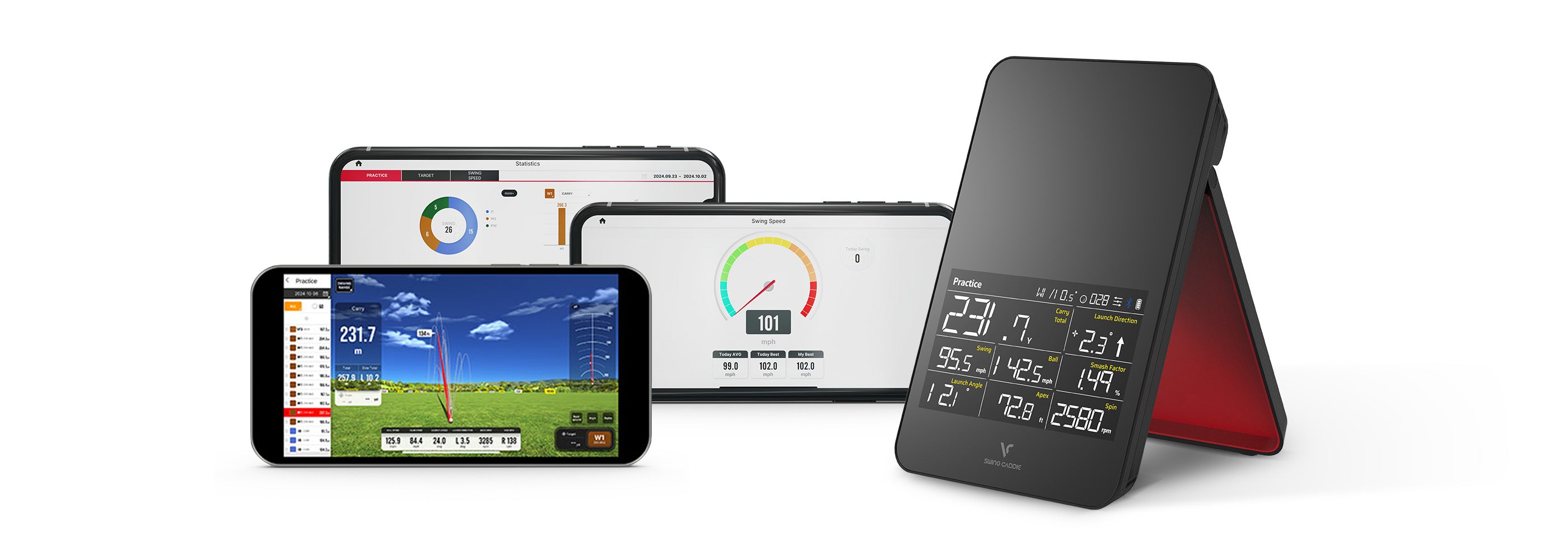 SC4 PRO Golf Launch Monitor + Driving Range Simulator – Voice Caddie