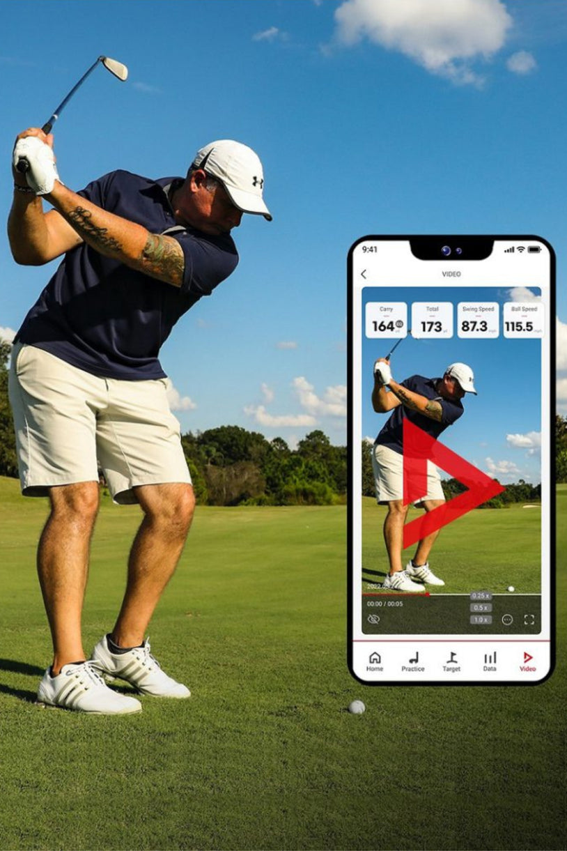 Swing Caddie SC4 PRO Launch Monitor + Home Simulator + Alignment Stand ...